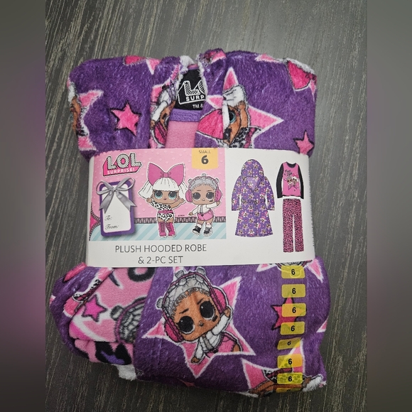 L.O.L. Surprise! | Pajamas | Lol Surprise Purple And Pink Plush Robe ...